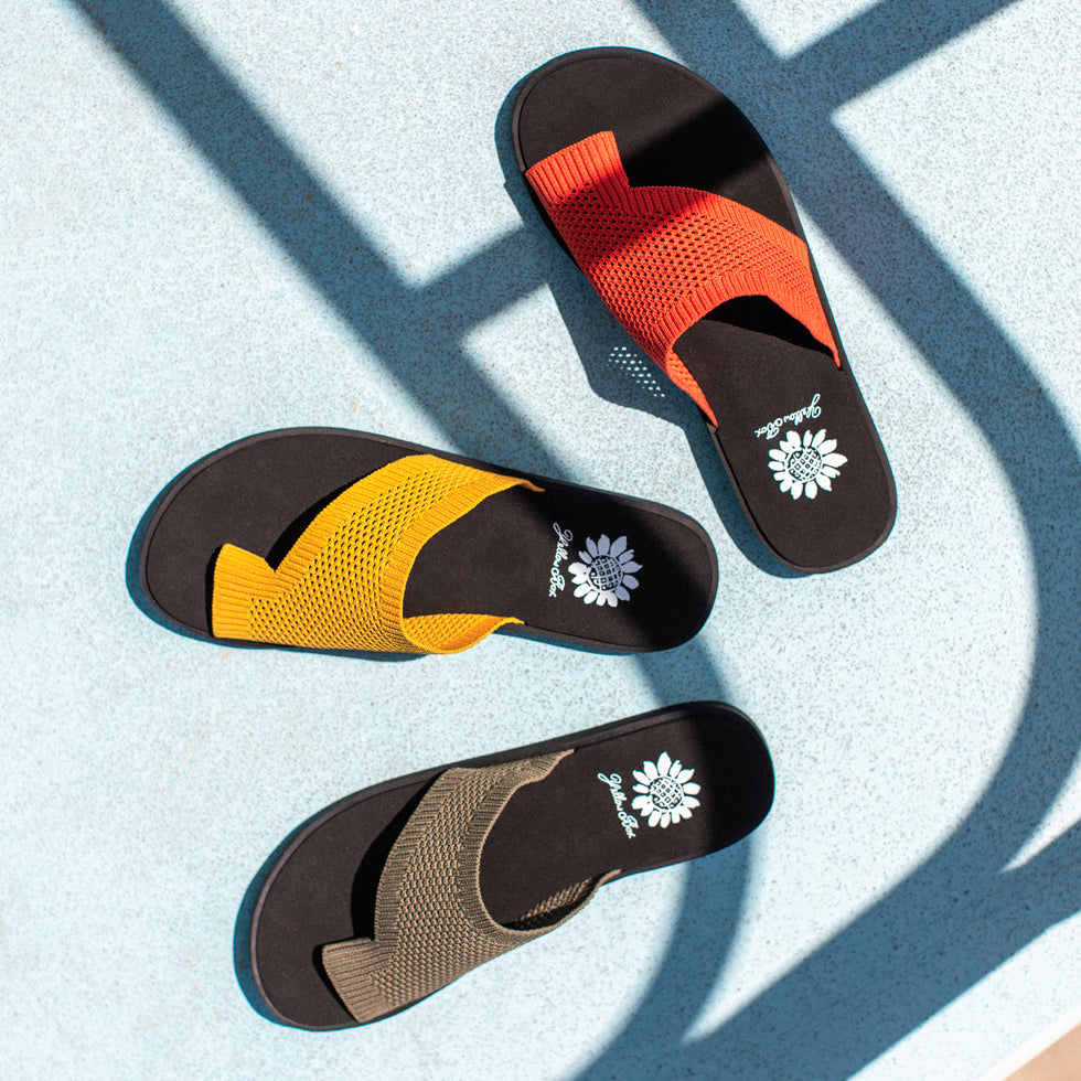 Feeza Knit Sandal – Yellow Box Footwear