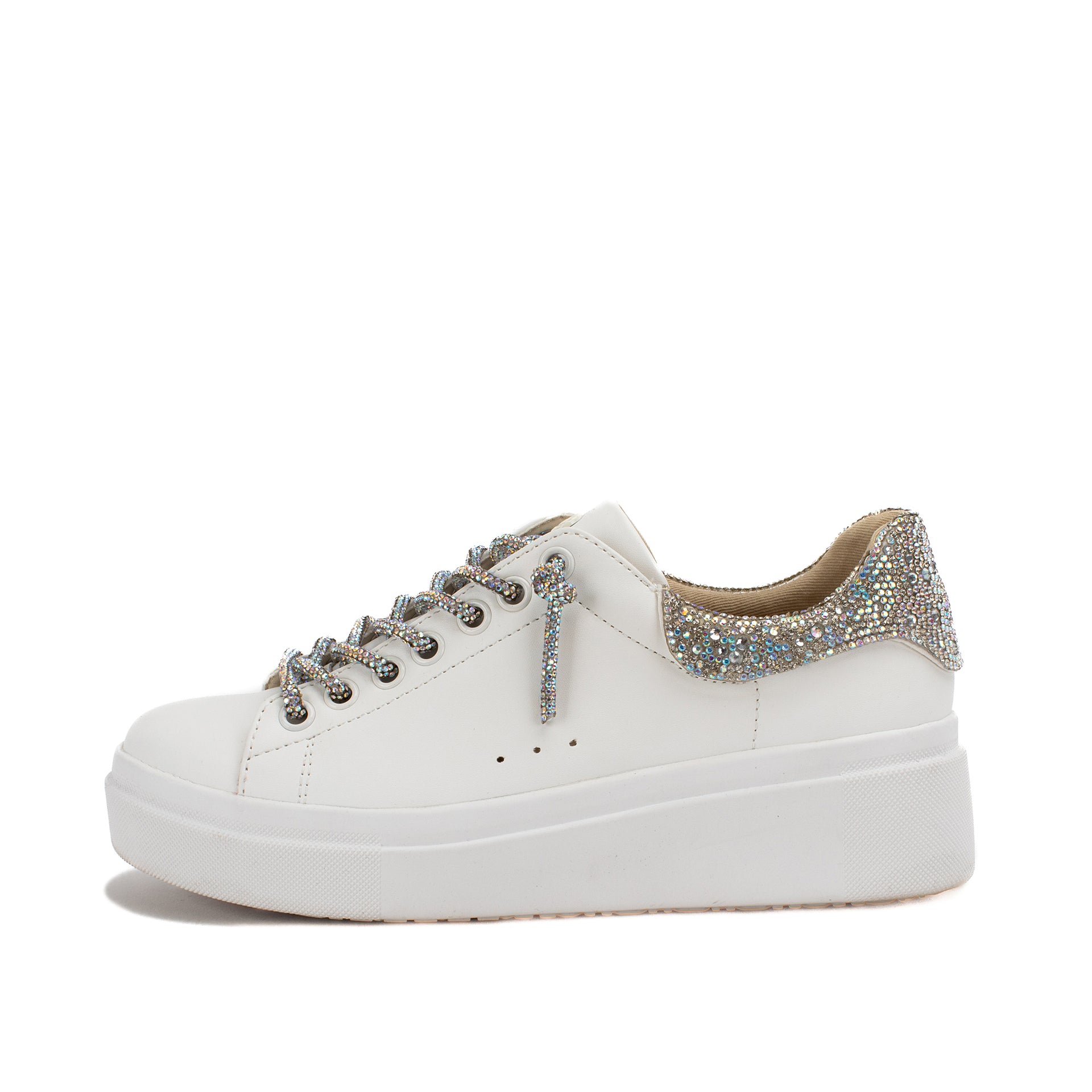 Evalia Rhinestone Sneaker – Yellow Box